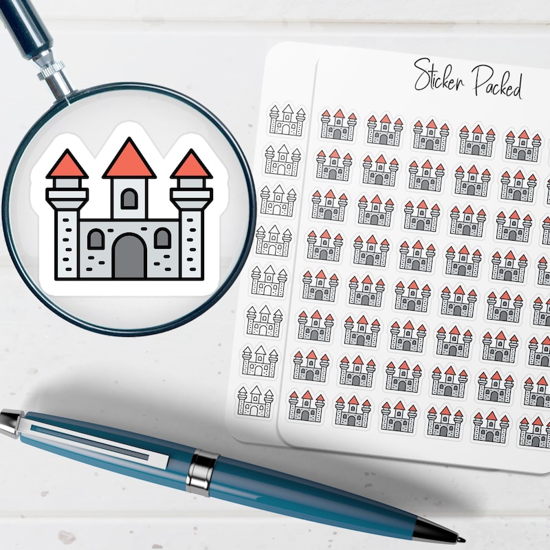 Castle Journal Stickers - Etsy
