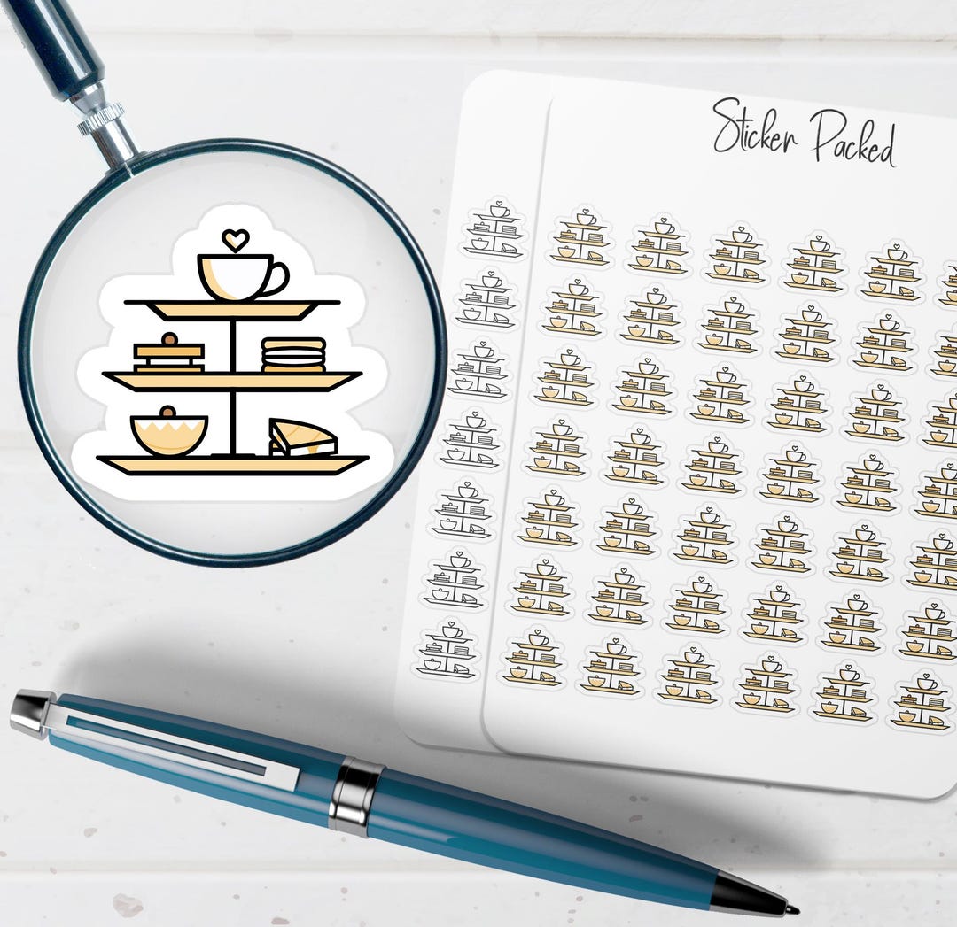 Afternoon Tea Planner Sticker Afternoon Tea Icon Sticker Afternoon Tea ...