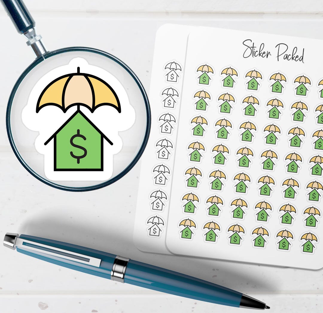 Home Insurance Planner Sticker Home Insurance Icon Sticker Home ...