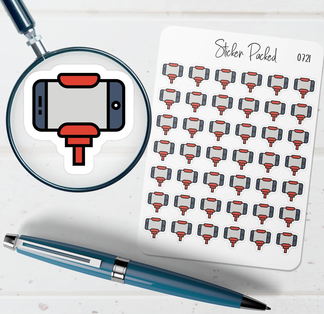 Selfie Stick Planner Sticker Selfie Stick Icon Sticker Selfie Stick ...