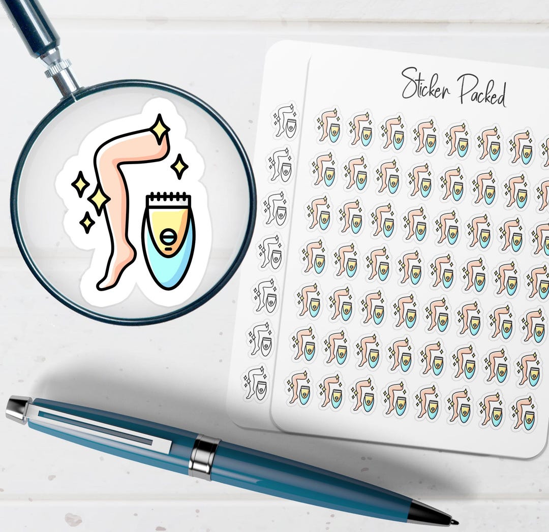 Shave Legs Planner Sticker Shave Legs Icon Sticker Shave Legs Sticker ...