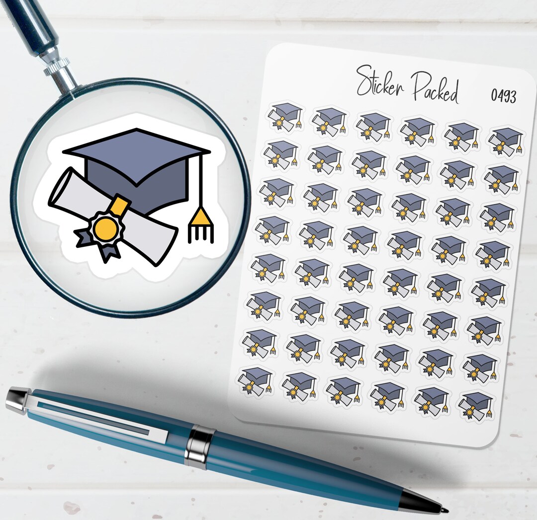 Graduation Planner Sticker Graduation Icon Sticker Graduation Sticker ...