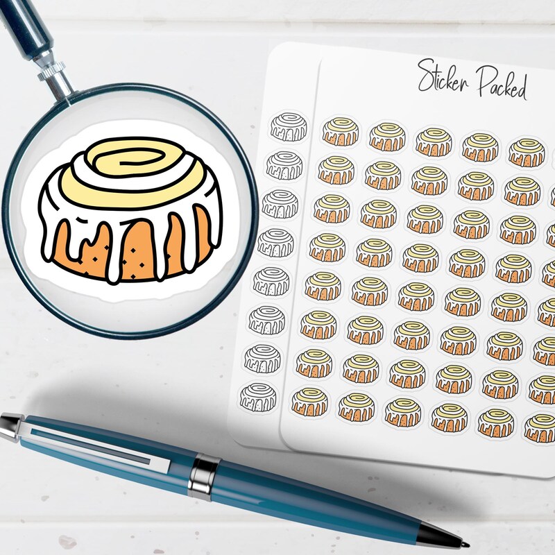 Cinnamon Roll Stickers - Etsy