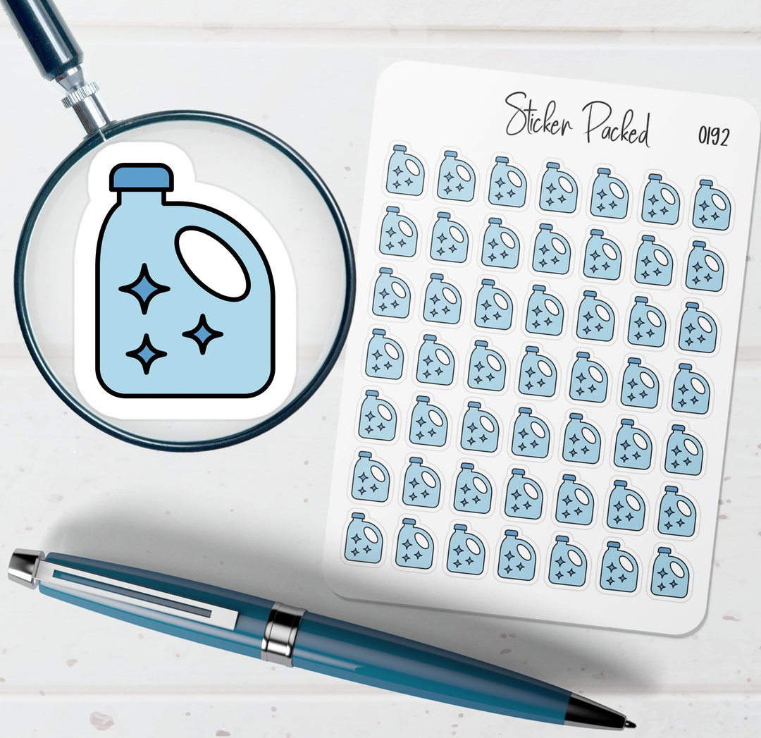 Laundry Detergent Planner Sticker Laundry Detergent Icon Sticker ...