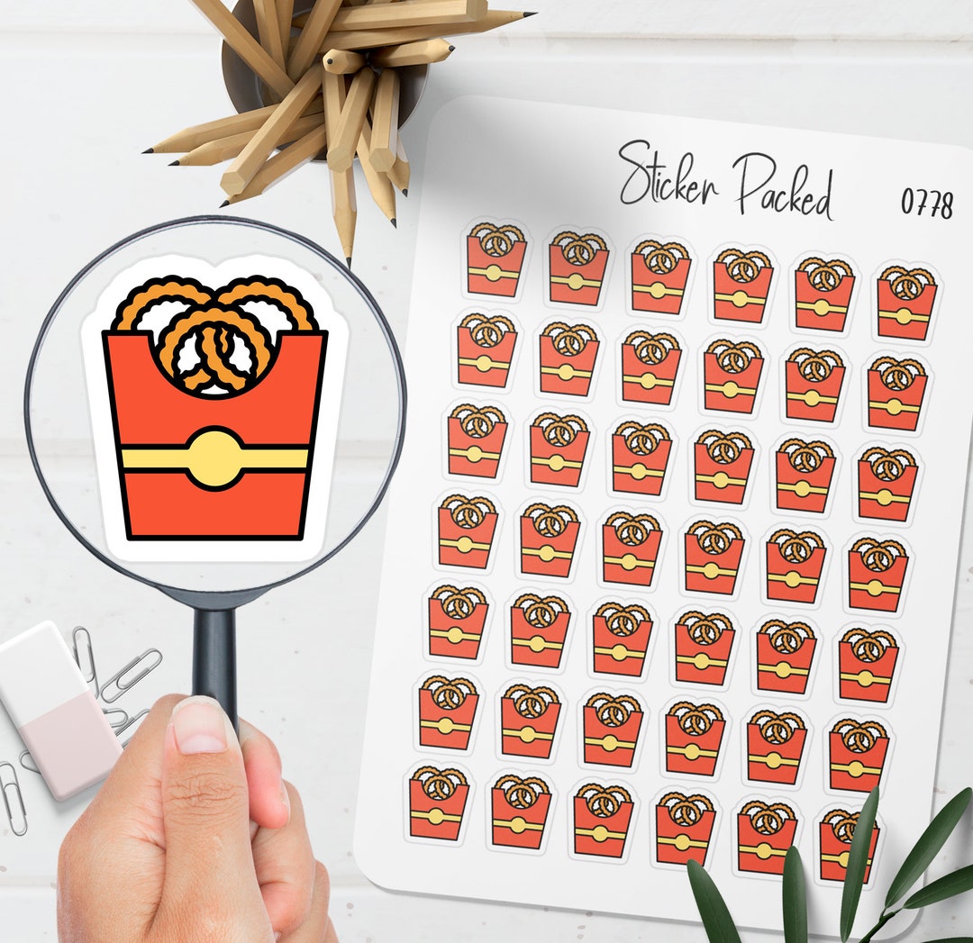 Onion Rings Planner Sticker Onion Rings Icon Sticker Onion - Etsy