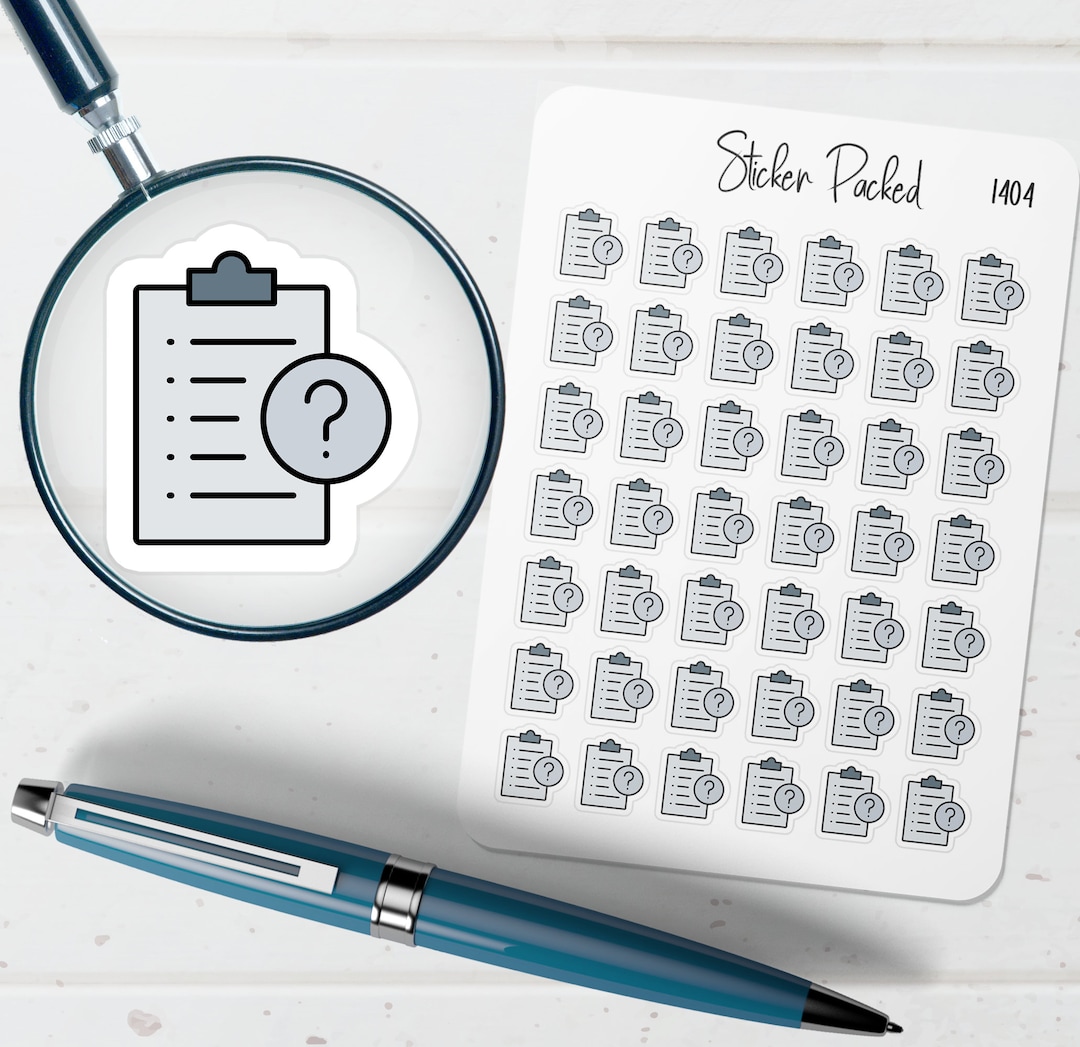 Questionnaire Planner Sticker Questionnaire Icon Sticker Questionnaire ...