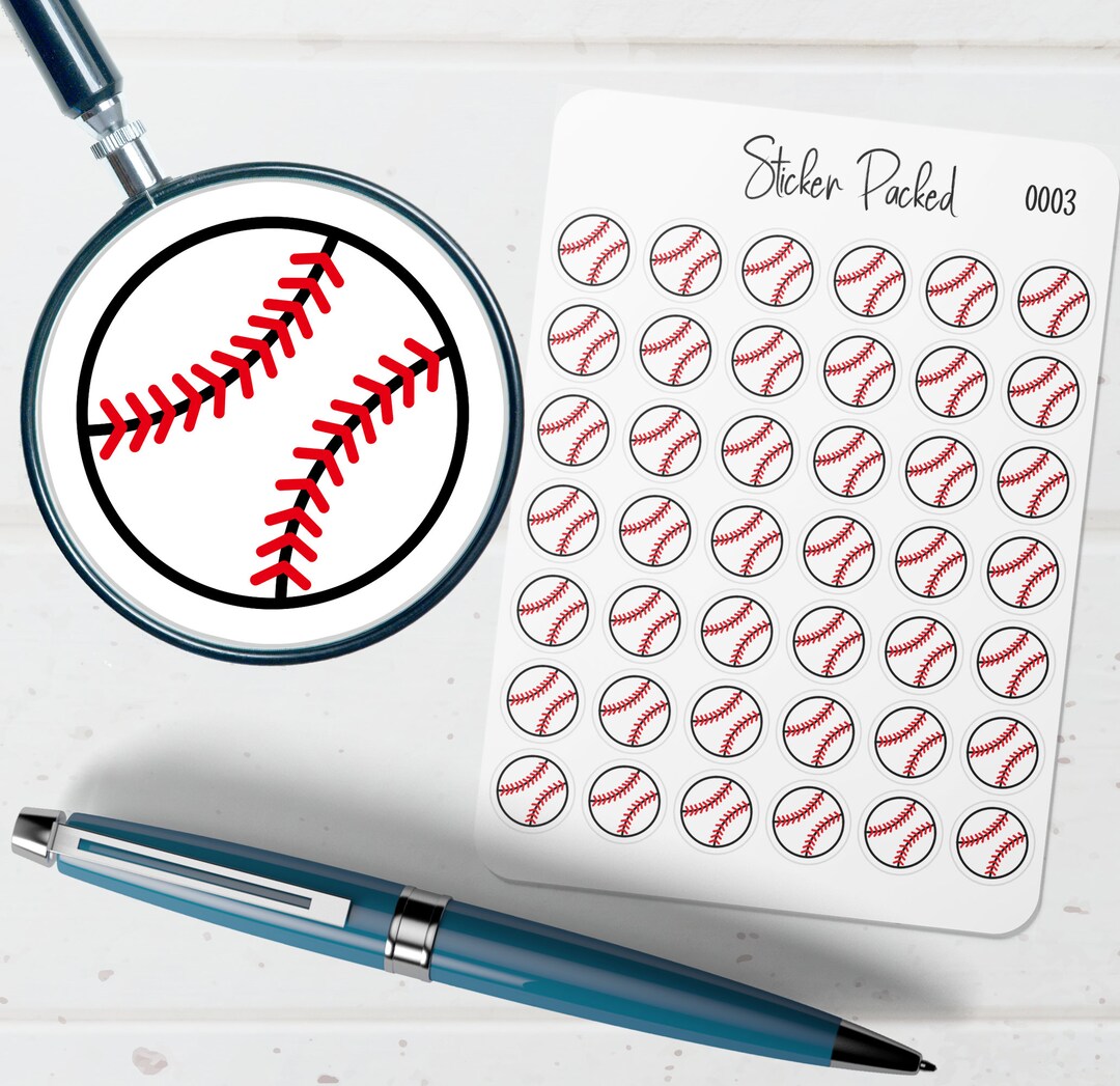 Baseball Planner Stickers Baseball Game Planner Stickers Baseball ...