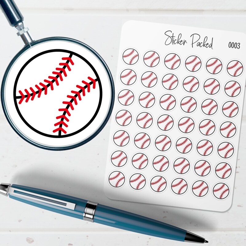 Baseball Stickers - Etsy