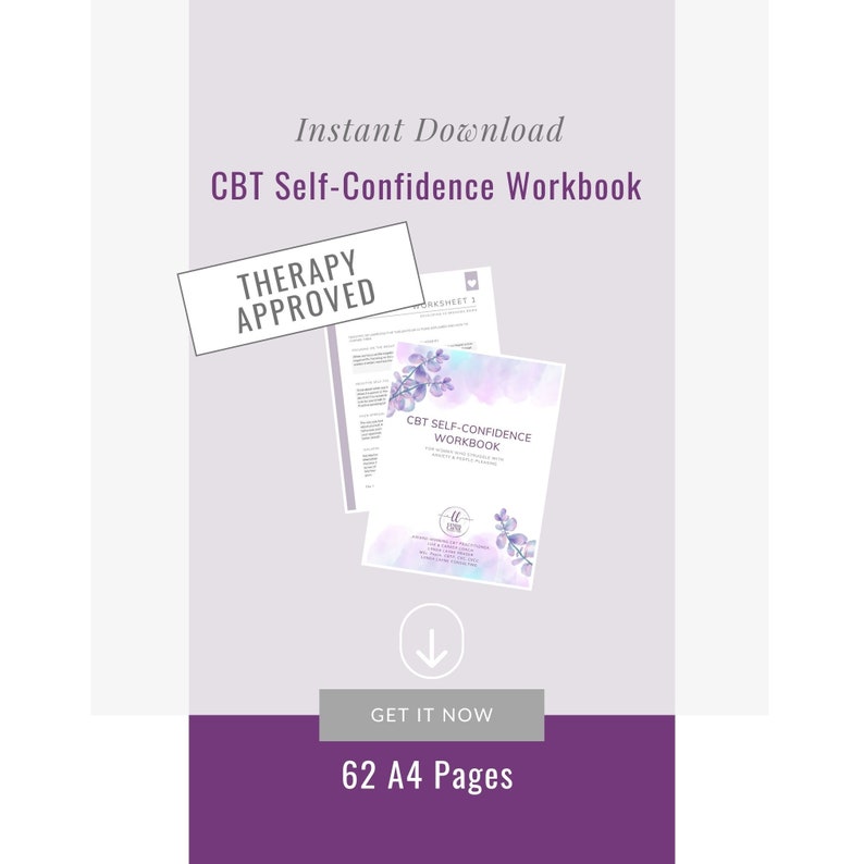 CBT Women's Self-confidence Printable Ebook Therapy Approved Worksheets ...
