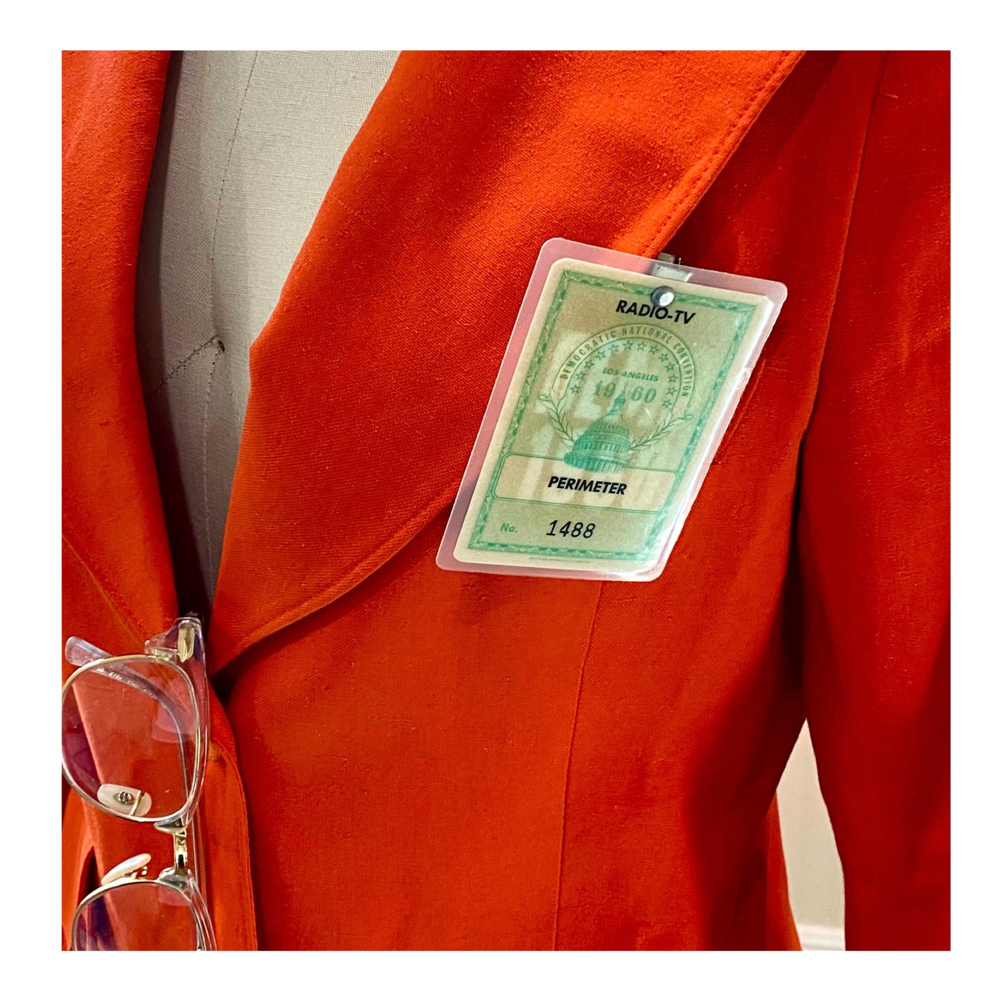 Rare JFK Collectible, Authentic Press Badge From 1960 DNC in Los ...