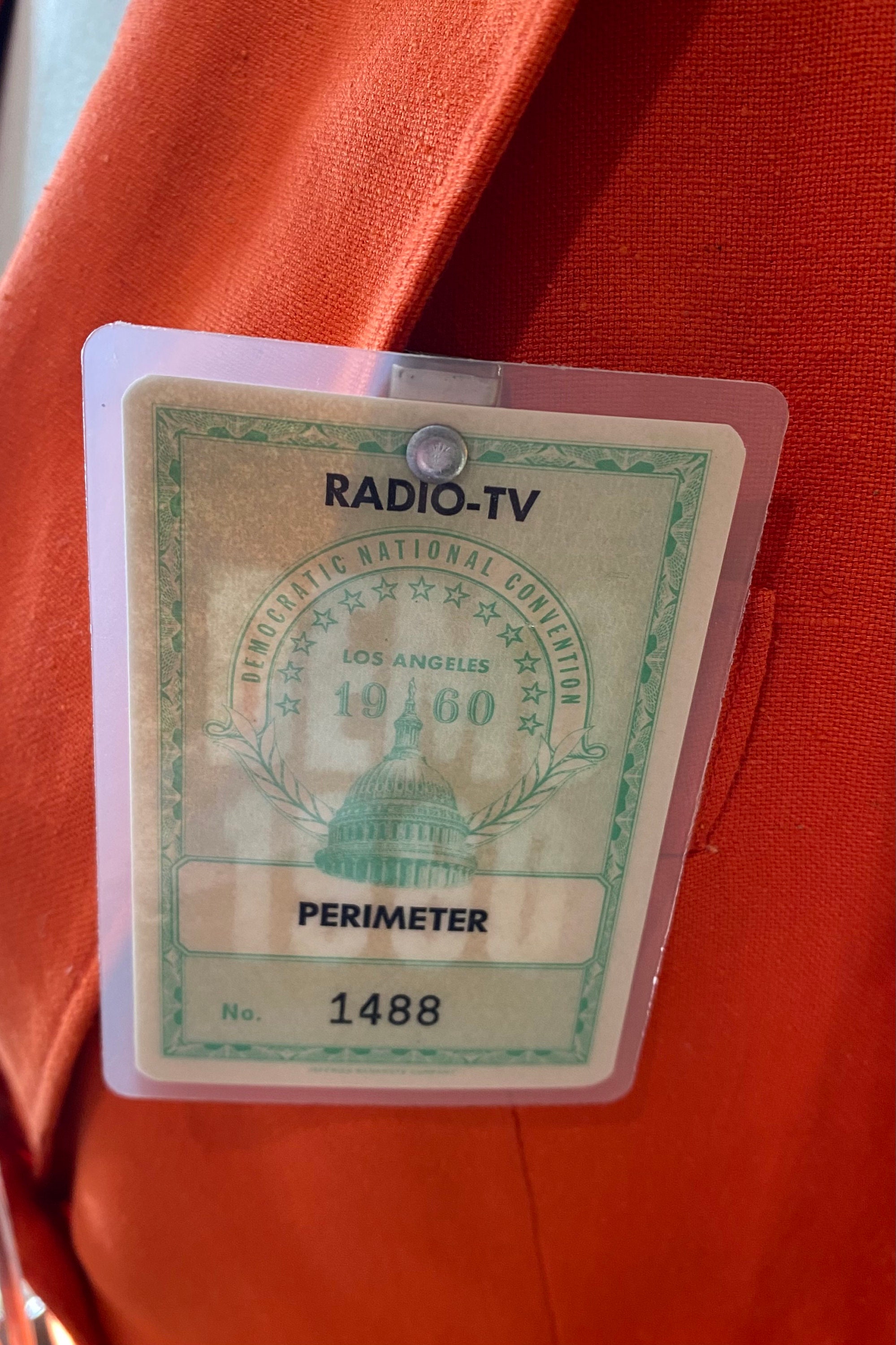 Rare JFK Collectible, Authentic Press Badge From 1960 DNC in Los ...