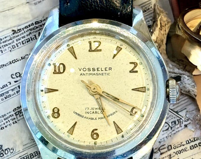 Rare 1940s Vosseler/j. Weber Chopard Manual Wind Watch, 17j Swiss Mvt ...