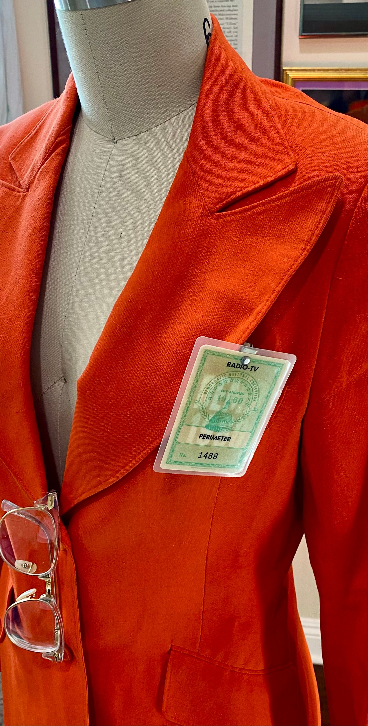 Rare JFK Collectible, Authentic Press Badge From 1960 DNC in Los ...