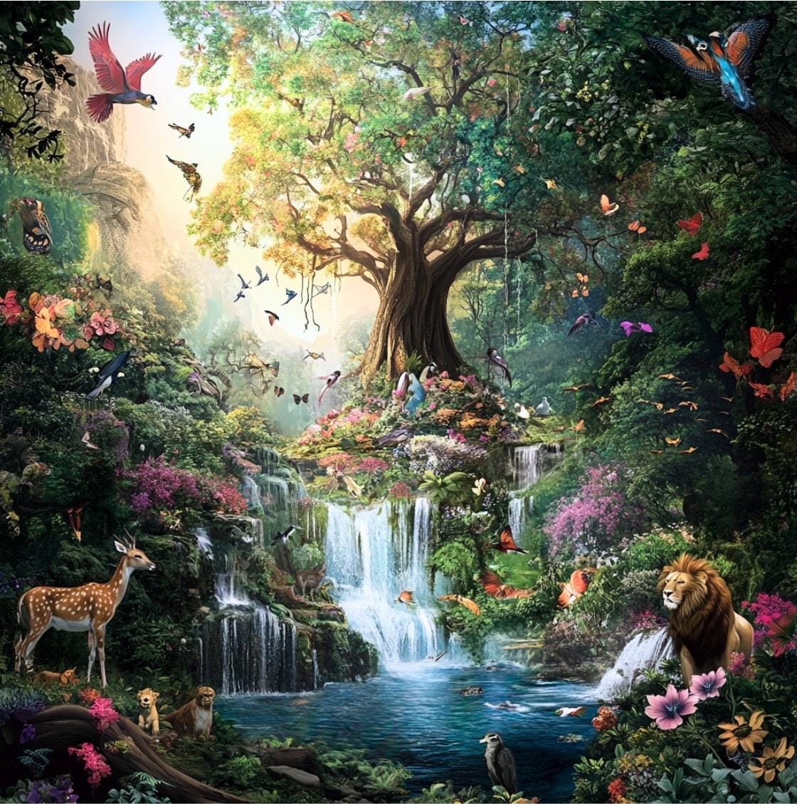 The Garden of Eden - Etsy