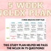 5 Week NCLEX Study Plan - Detailed - Etsy