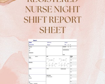 Hourly Nursing Shift Planner, Night Shift/day Shift 5 Patient Sheet ...