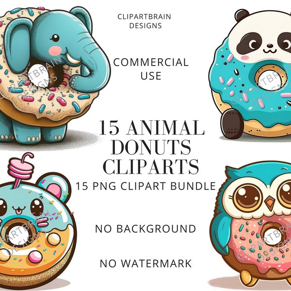 Animal Donuts - Etsy