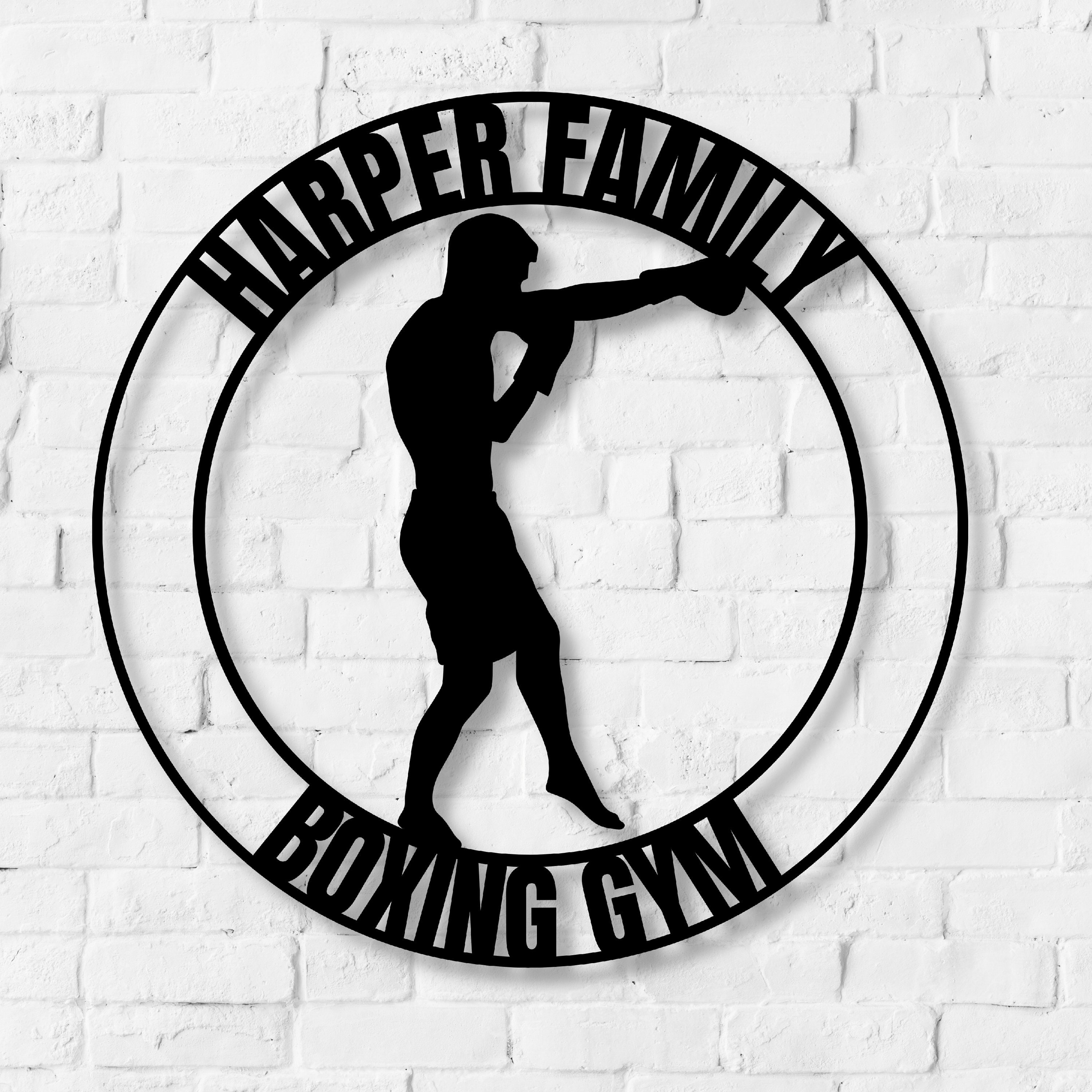 Boxing Fighter Metal Sign Personalized Custom Kick Boxing - Etsy