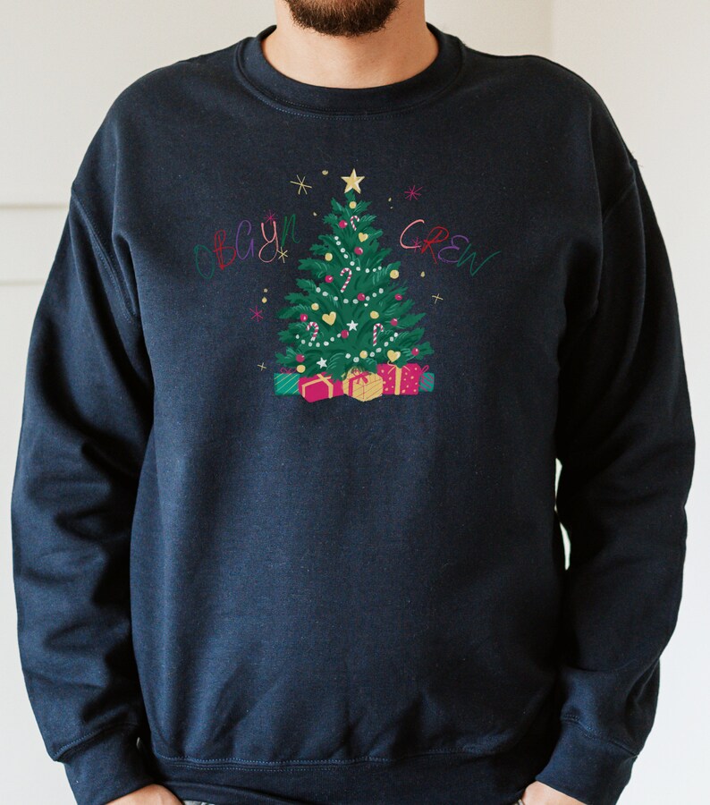 OBGYN Crew Christmas Sweatshirt, Winter Sweater for OBGYN Doctor or ...