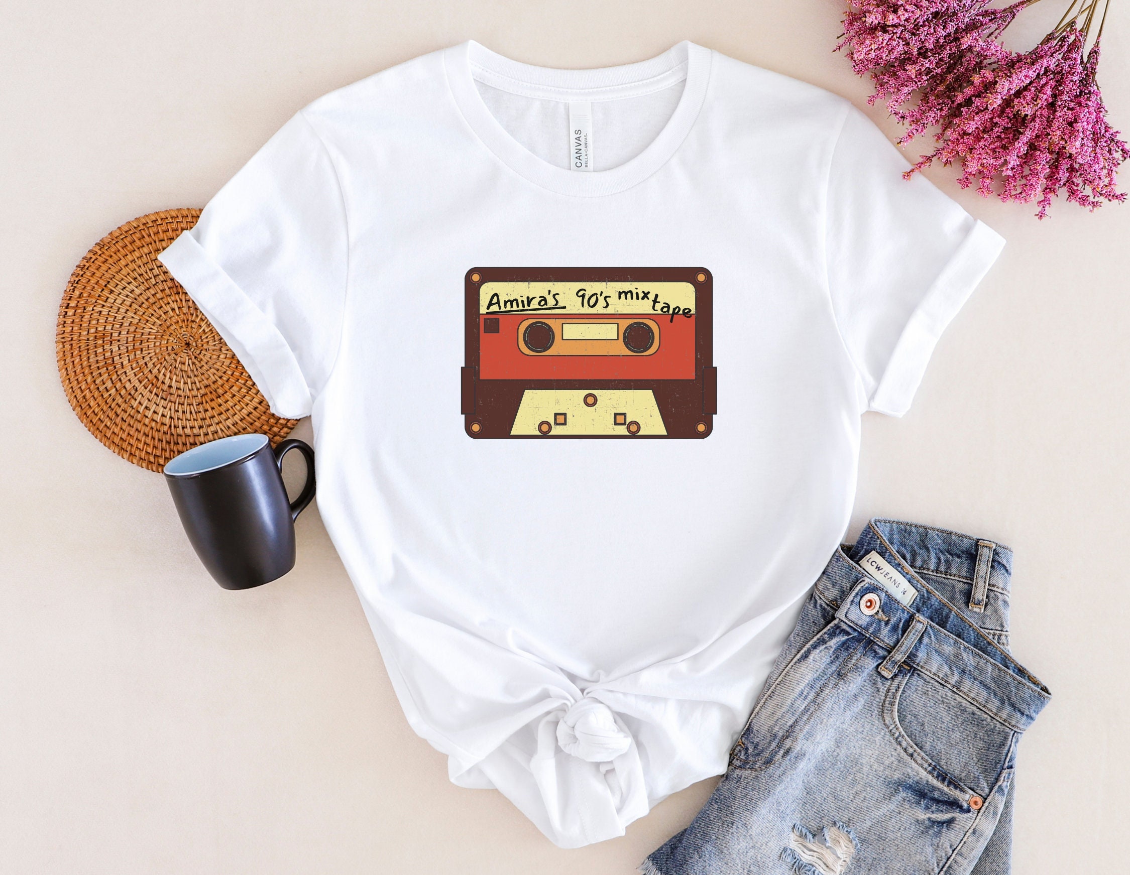 Personalized 90s Mix Tape, I Love the 90s, Vintage Shirt, Retro ...