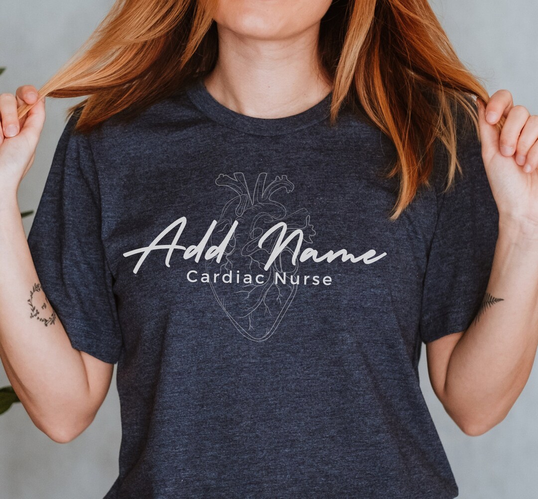 Custom Cardiac Nurse Shirt for Cardiology, Personalized Cardiology ...