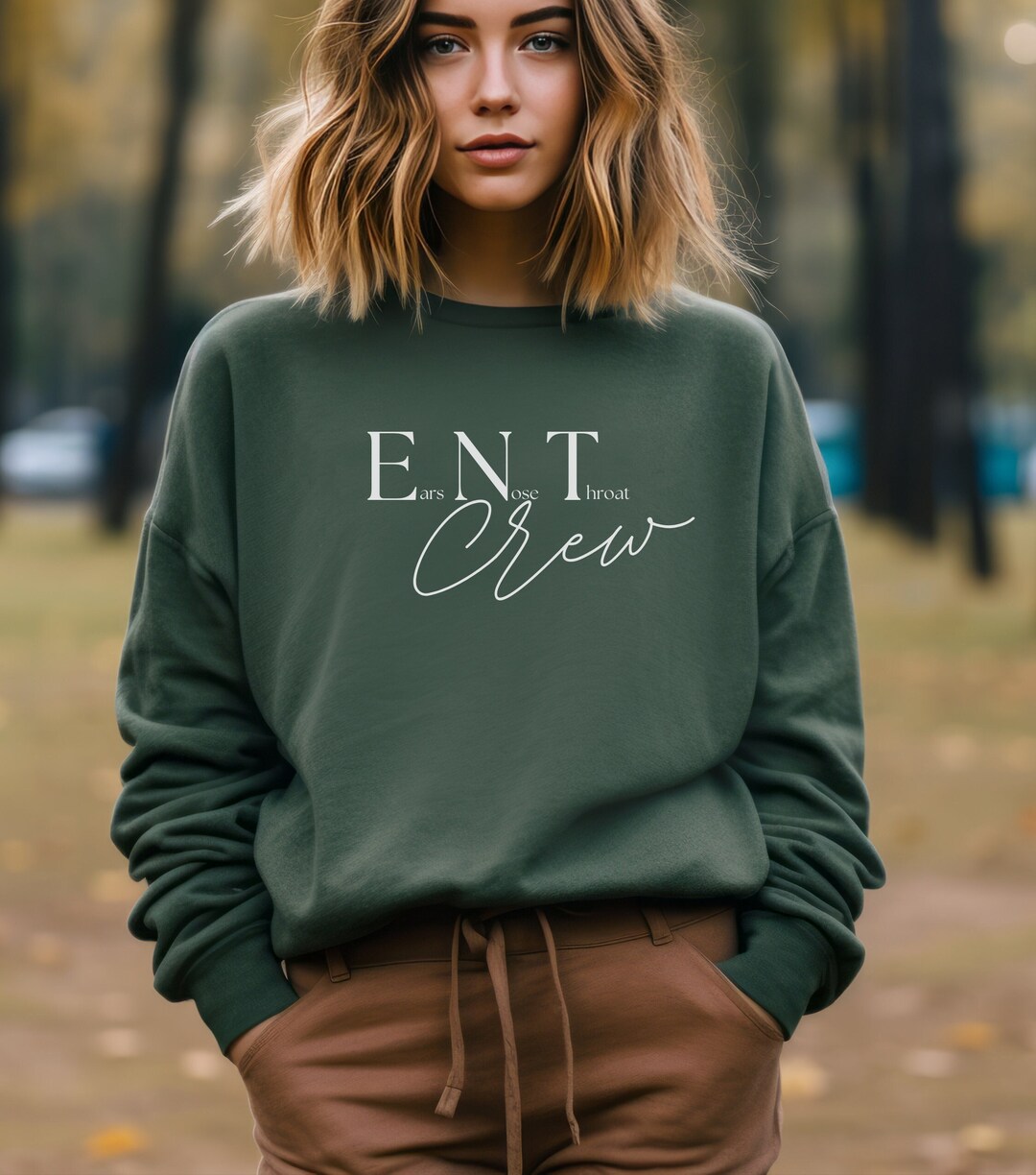 ENT Crew Shirt, Sweatshirt for Ear Nose Throat Medical Field, ENT Nurse ...