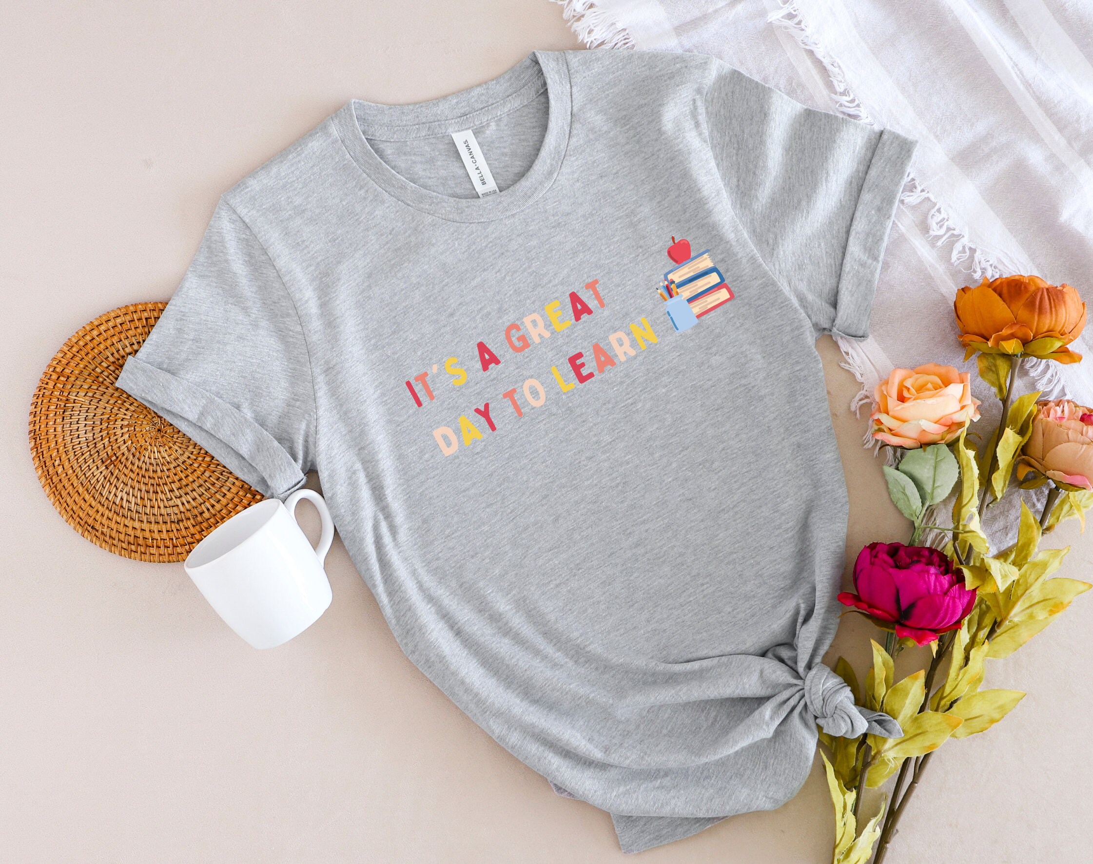 It's a Great Day to Learn T-shirt, Teacher Tshirt, Fall Shirt, Cute ...