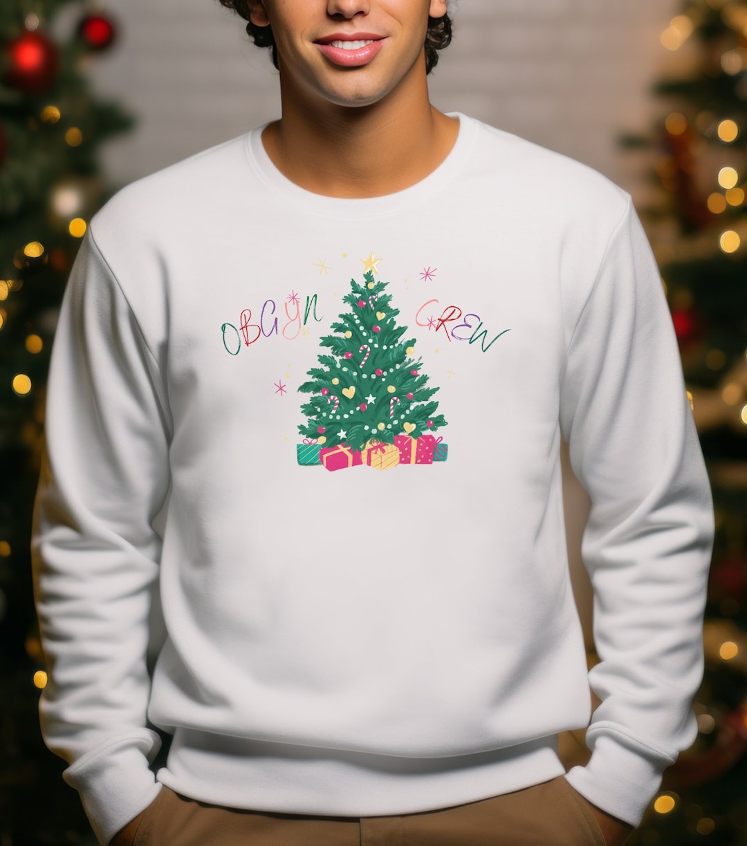 OBGYN Crew Christmas Sweatshirt, Winter Sweater for OBGYN Doctor or ...