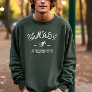 Custom Clumsy University Shirt, Gift for Clumsy Person, Funny Gift for ...
