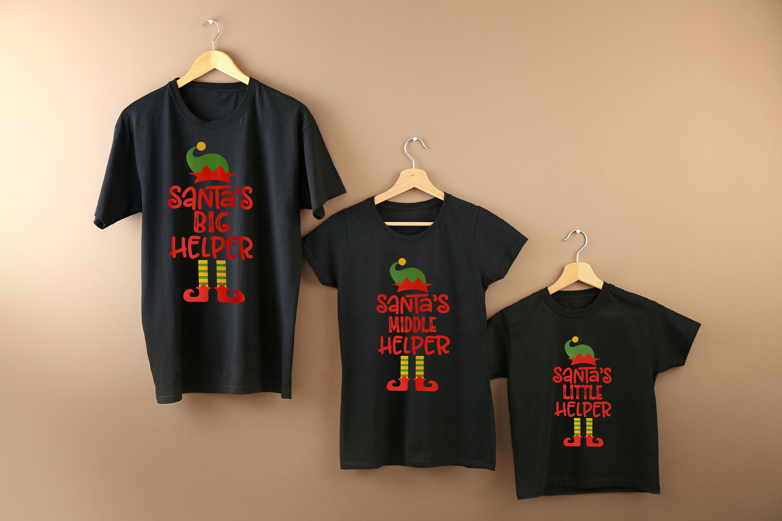 Santa's Big Helper Svg, Santa's Middle Little Helper Svg, Matching ...