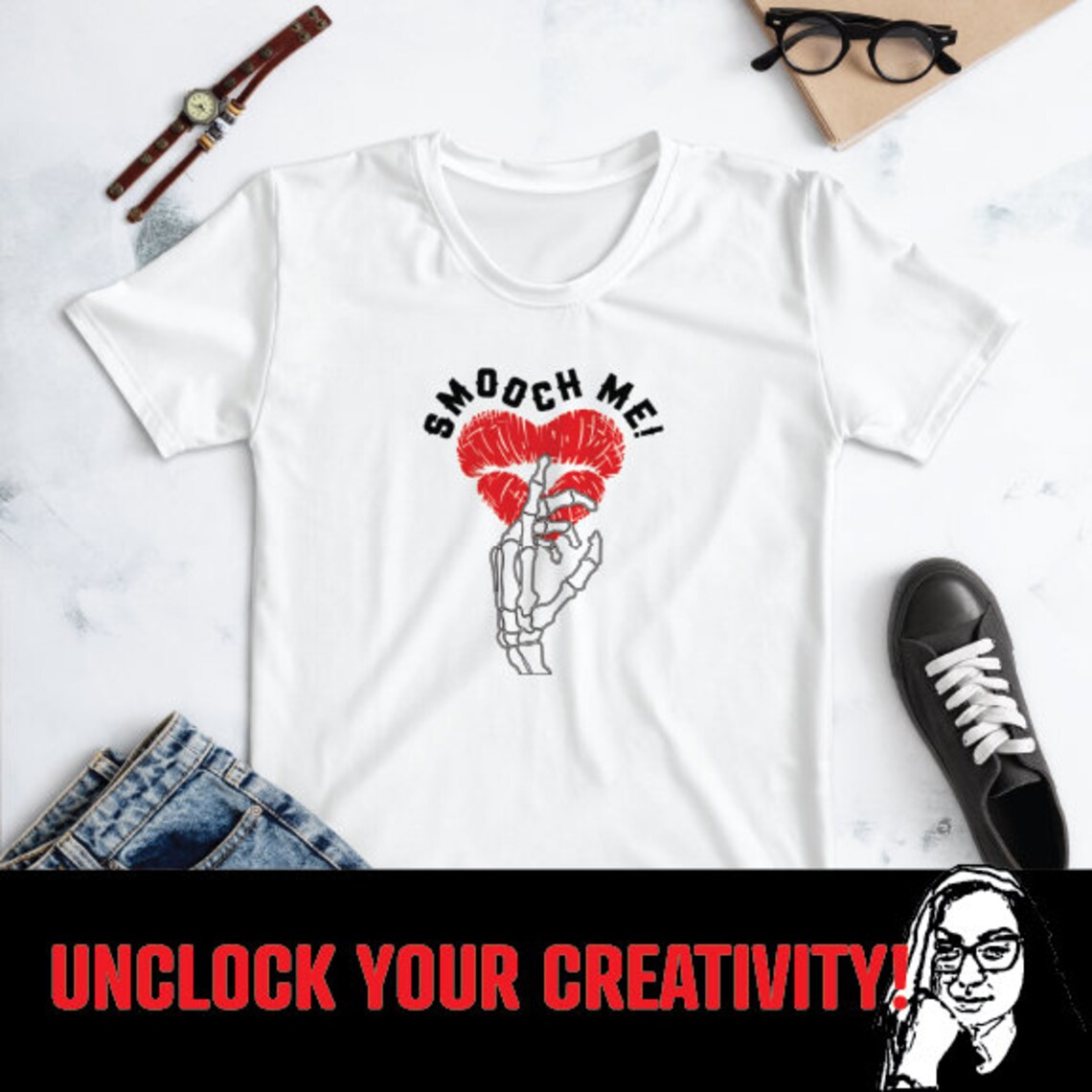 Skeleton Smooch Me SVG, Valentine's Day SVG, Romantic Design, Digital ...