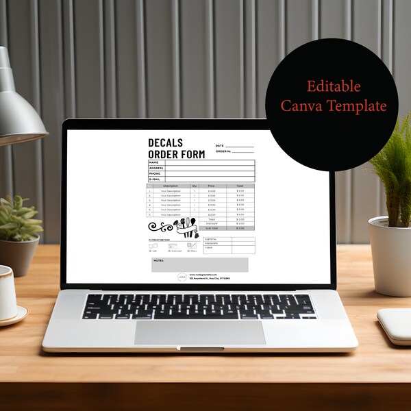 Vinyl Decal Order Form - Etsy