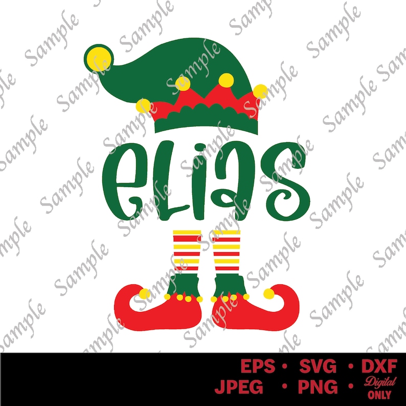 Personalized Elf Svg, Matching Family Christmas Svg Christmas Svg, Elf ...