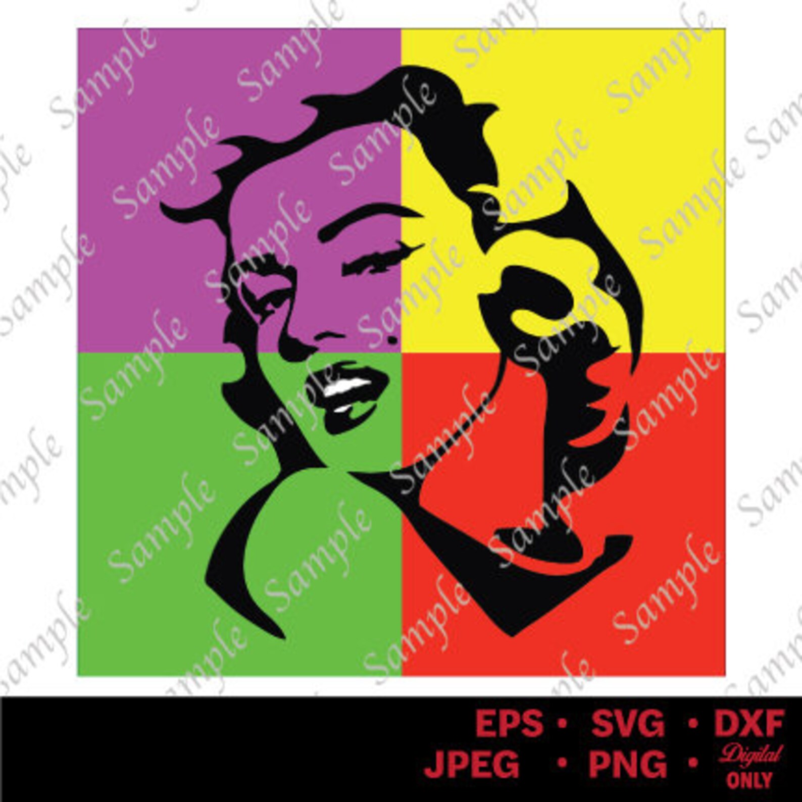 Marilyn Monroe SVG, Marilyn Monroe Cut Files, Marilyn Monroe Png ...