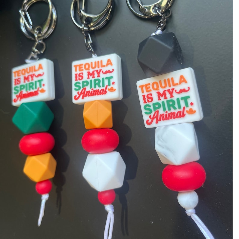 Tequila Era Keyring Fun & Unique Keychain Handmade Key Accessory ...