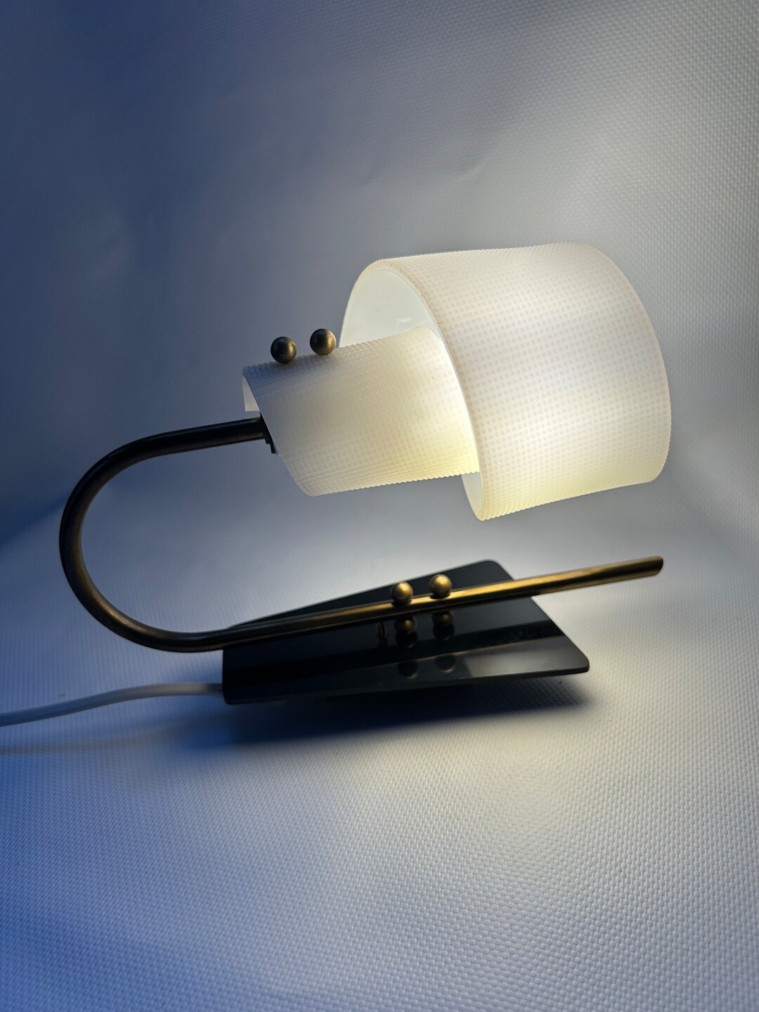 Wall Mounted Lamp Geru Leuchten Germany. 1950s. Acrylic and Brass.mcm ...