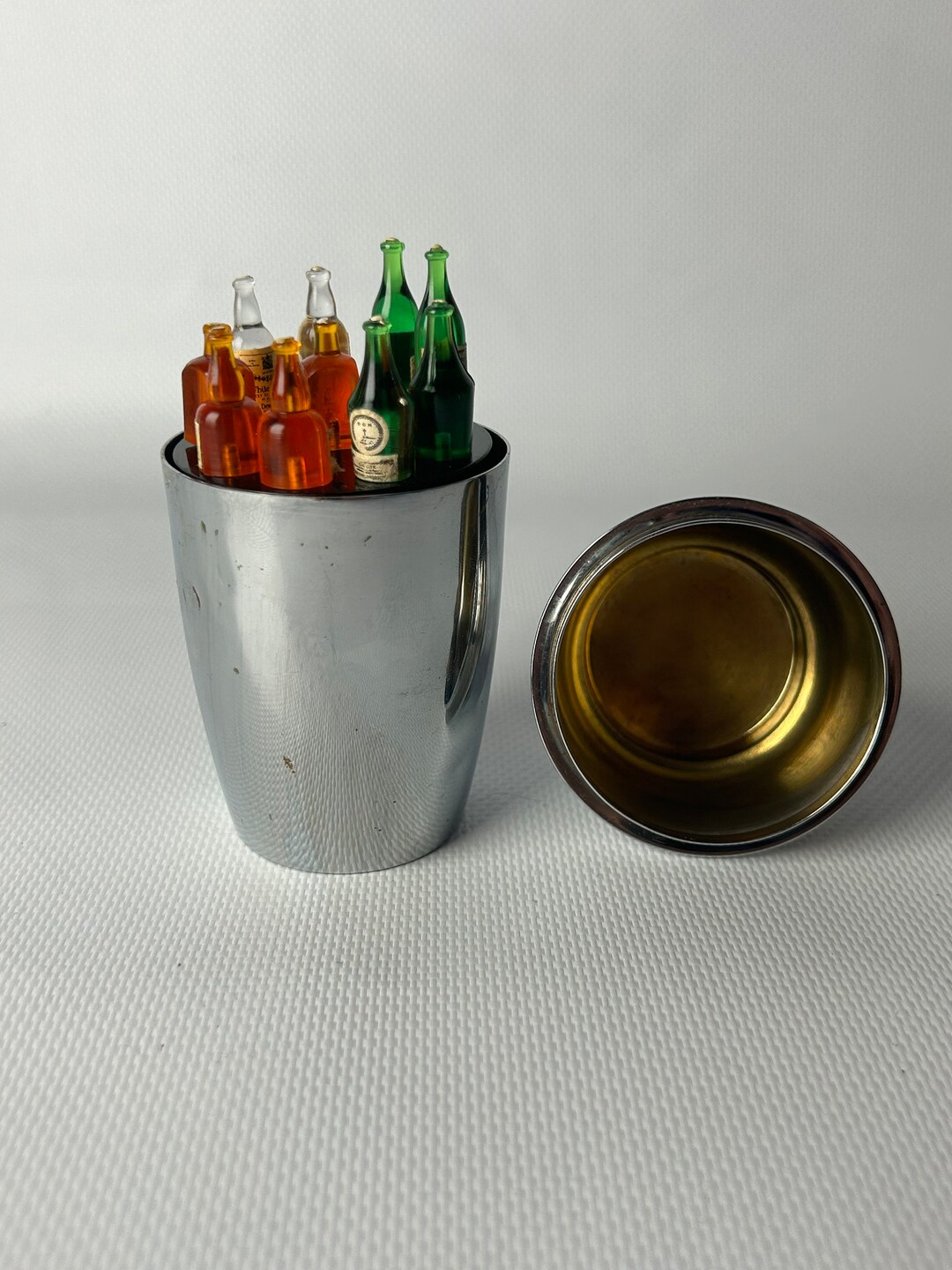 Miniature MCM Cocktail Shaker With Cocktail Sticks France 1960s ...