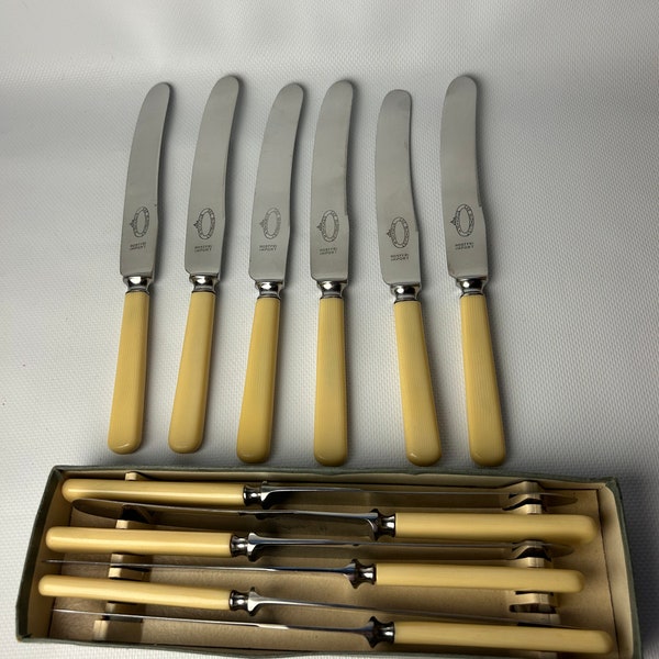 Faux Bone Handled Butter Knives - Etsy