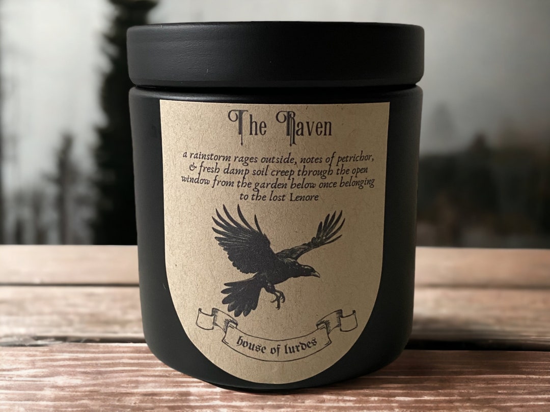 The Raven Scented Candle Dark Academia Bookish Candles - Etsy
