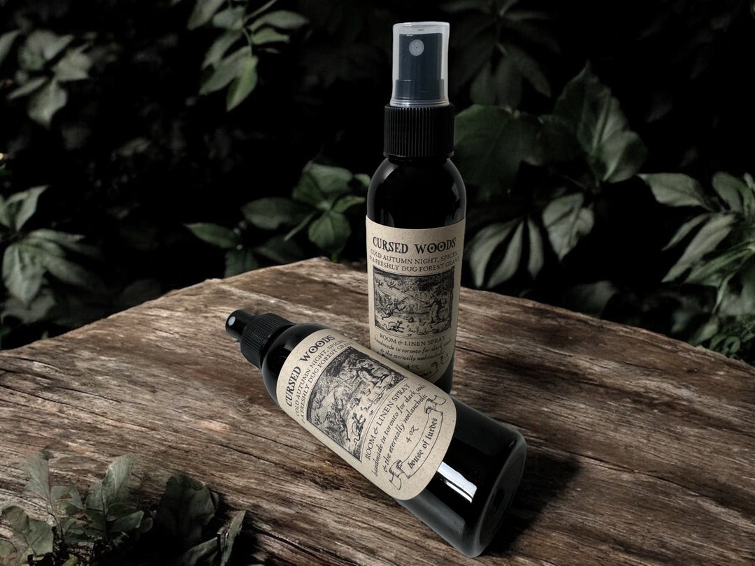 CURSED WOODS Room Spray 4oz // Gothic, Dark Academia, Macabre, Witch ...