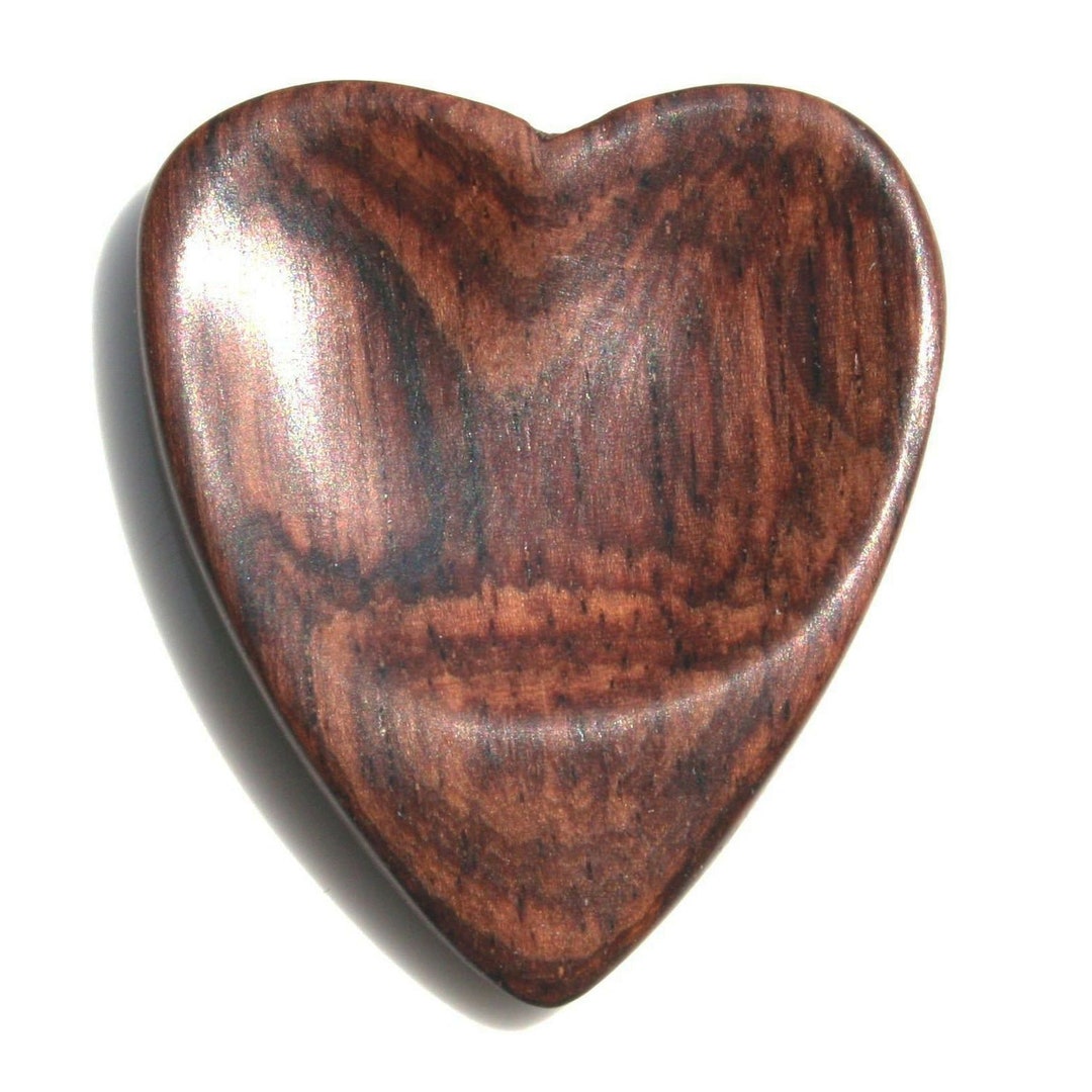 Rosewood Guitar or Bass Pick - 3.0 Mm Ultra Heavy Gauge - Heart Shaped ...