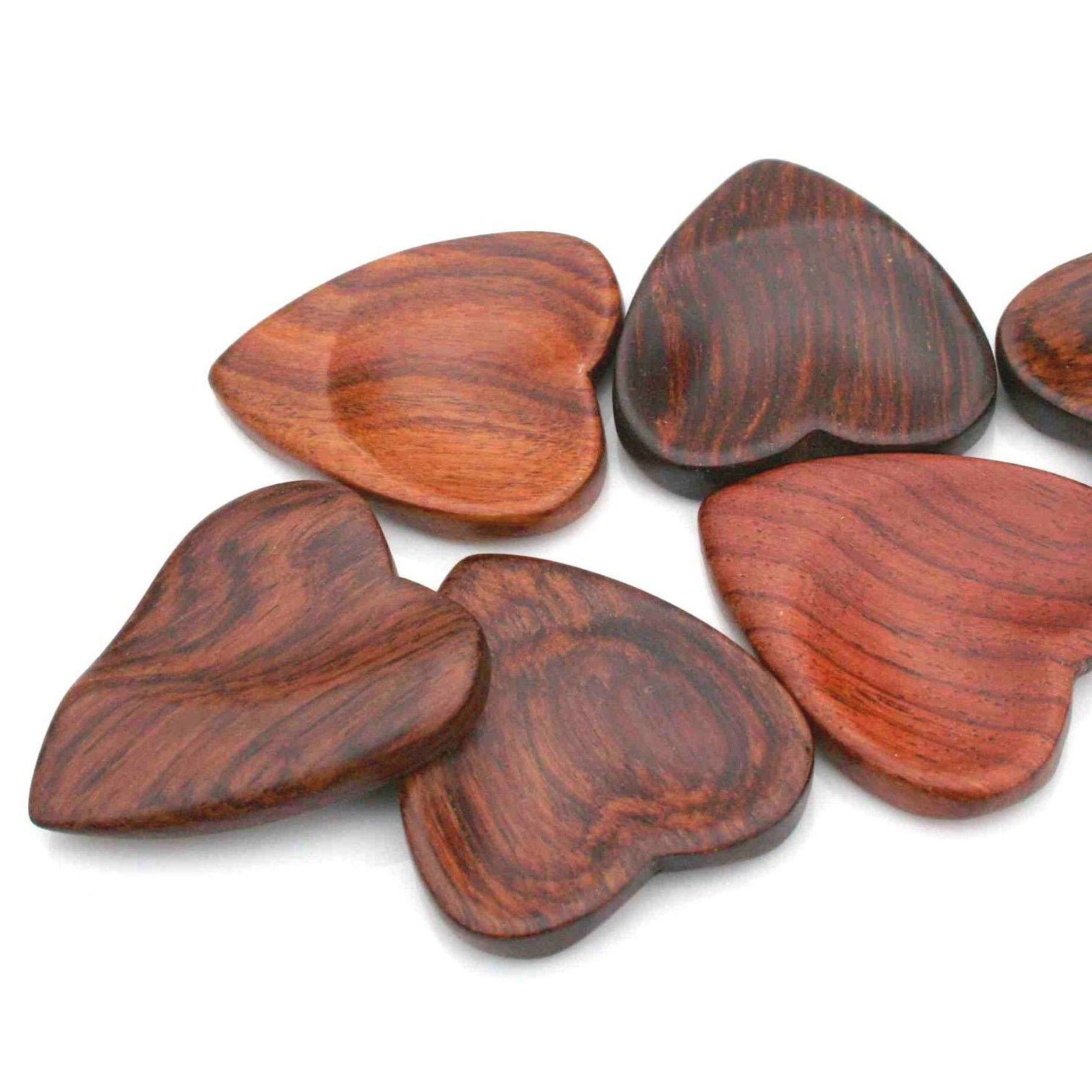 Rosewood Guitar or Bass Pick - 3.0 Mm Ultra Heavy Gauge - Heart Shaped ...