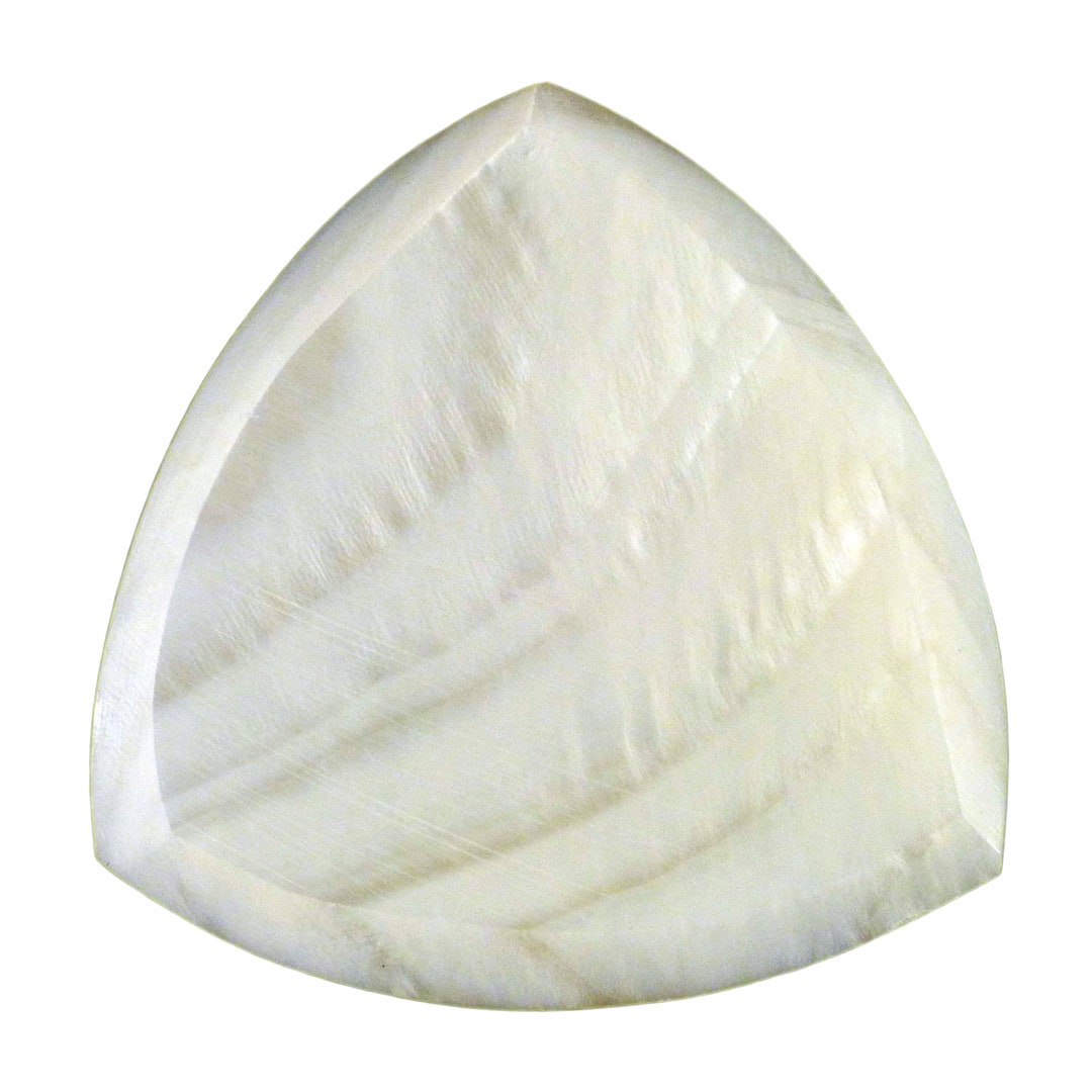 White Abalone Shell Guitar or Bass Pick - 2.0 Mm - 346 Wedge Triangle ...