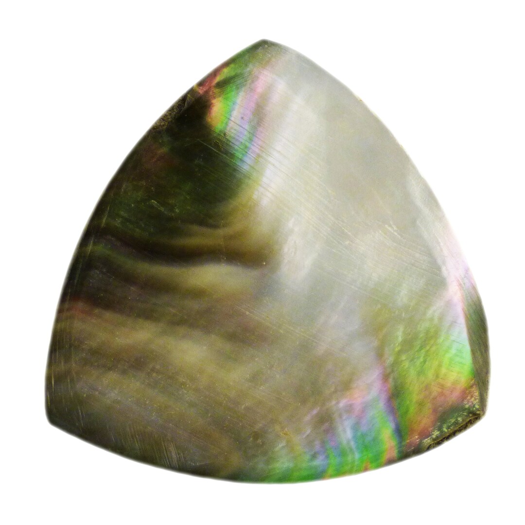 Black Abalone Shell Guitar or Bass Pick - 2.0 Mm - 346 Wedge Triangle ...