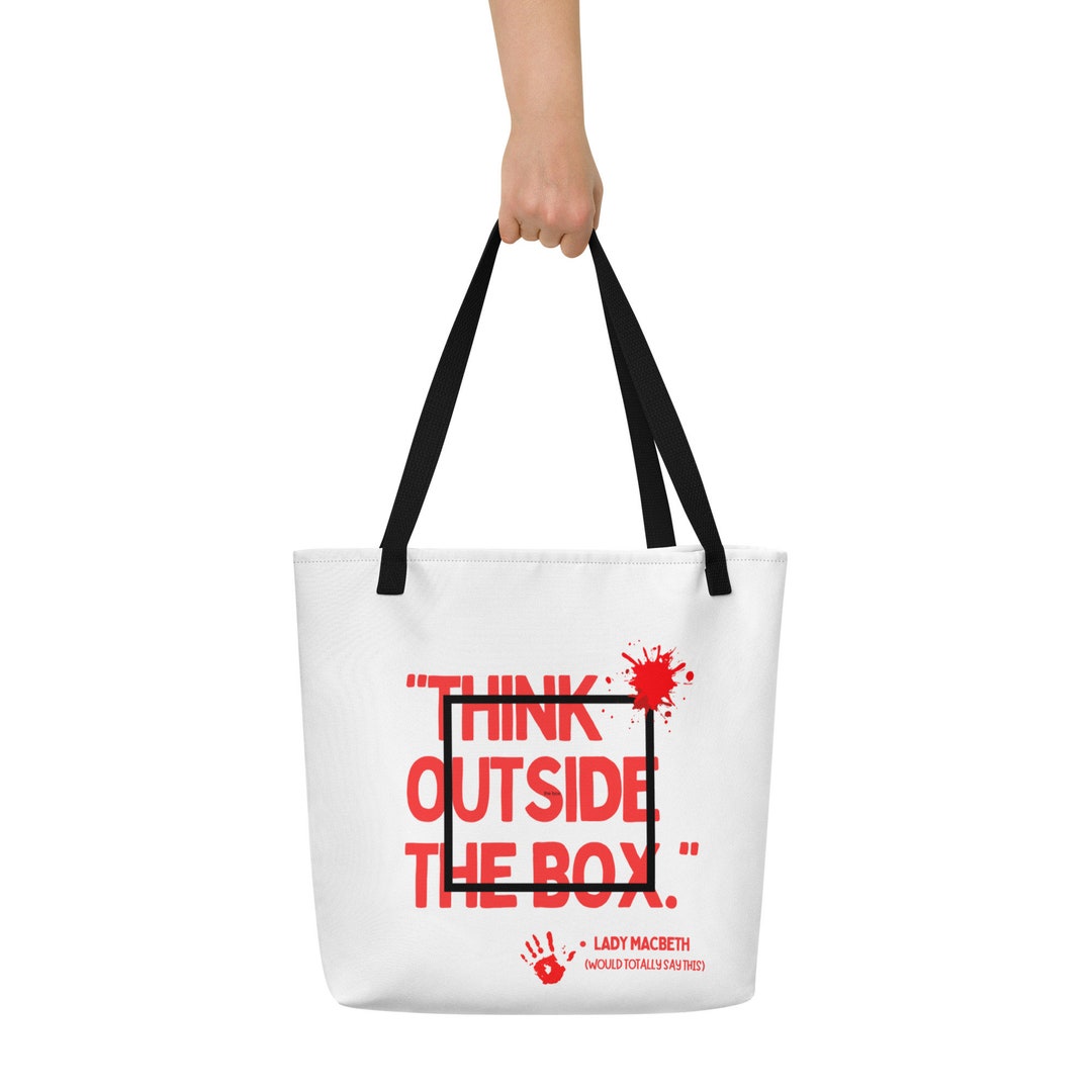 Think Outside the Box Lady Macbeth All-over Print Large Tote Bag - Etsy