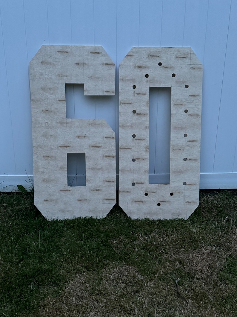 4 Foot Marquee Numbers - Etsy