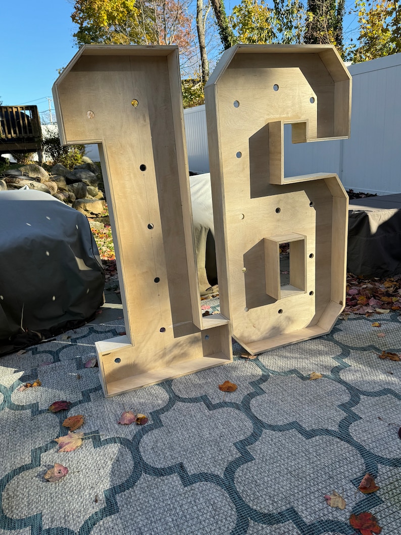 4 Foot Marquee Numbers - Etsy