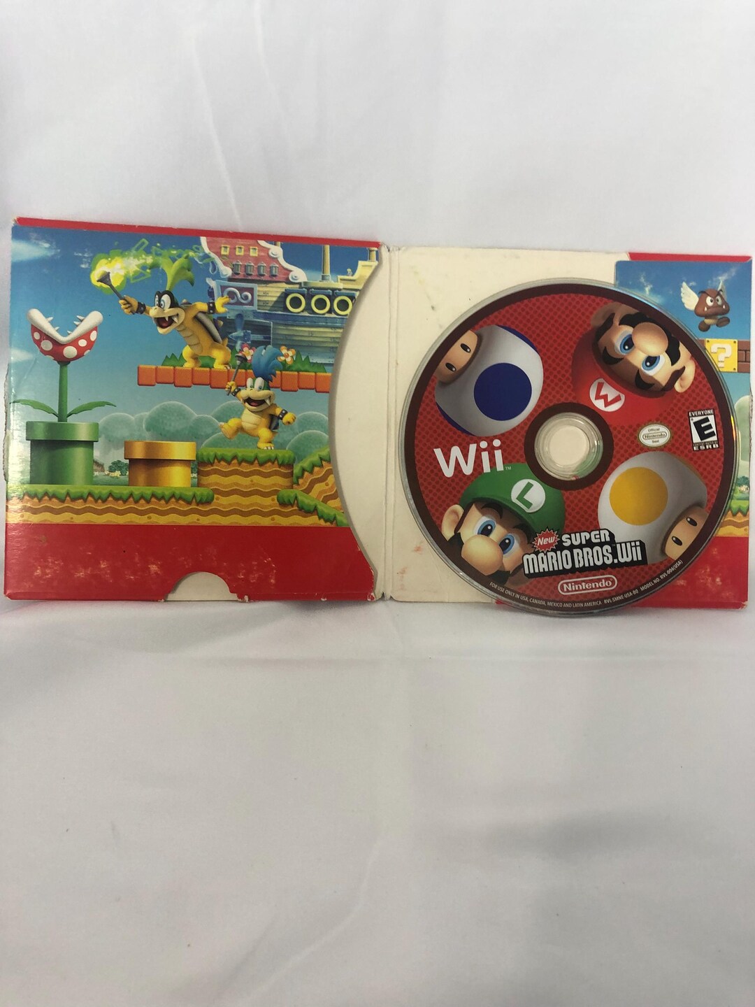 Wii Super Mario Bros. Disc and Cardboard Sleeve, Tested, Working - Etsy