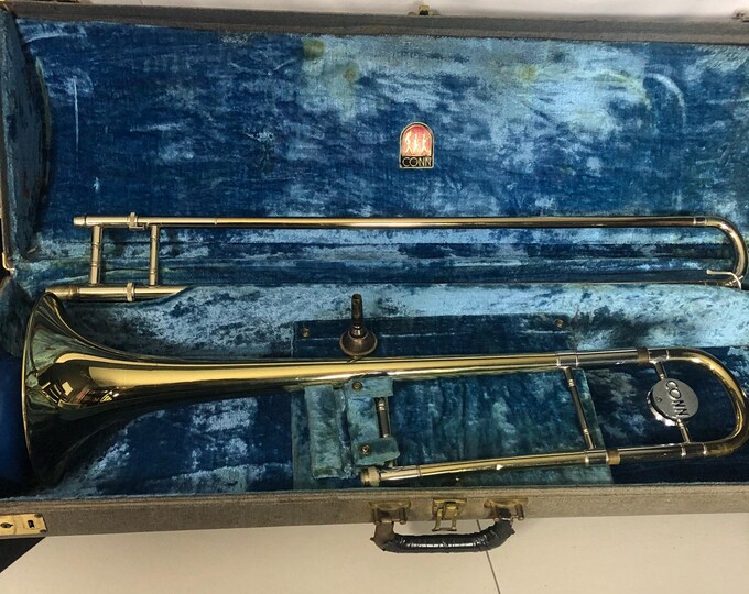 Vintage 1959 Conn Brass Trombone 32H Serial No. 786827 With Mouth Piece ...