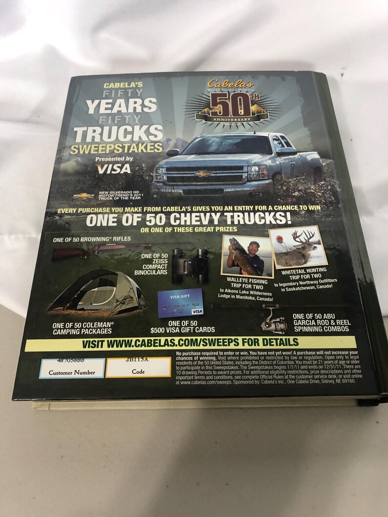 Cabela's, 50th Anniversary, Limited Edition, Fall Edition 2011, Hard ...